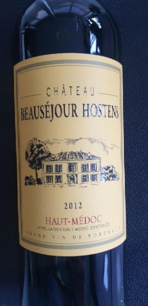 2012 Château Beauséjour Hostens, France, Bordeaux, Médoc, Haut-Médoc ...
