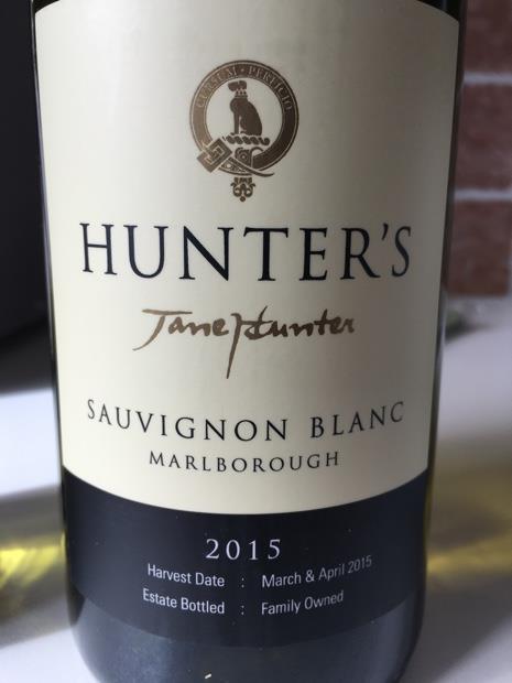 2016 Hunter's Sauvignon Blanc Jane Hunter, New Zealand, South Island ...