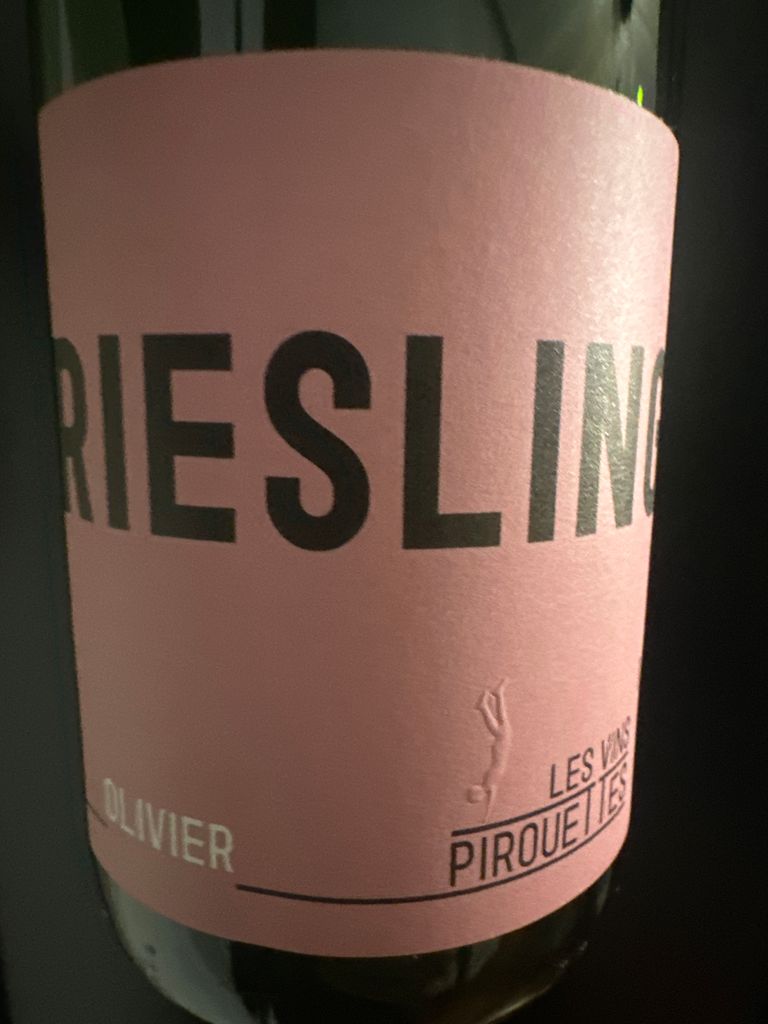 NV Les Vins Pirouettes Le Riesling d'Olivier, France, Alsace ...