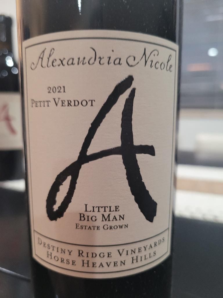2021 Alexandria Nicole Petit Verdot Little Big Man Destiny Ridge ...