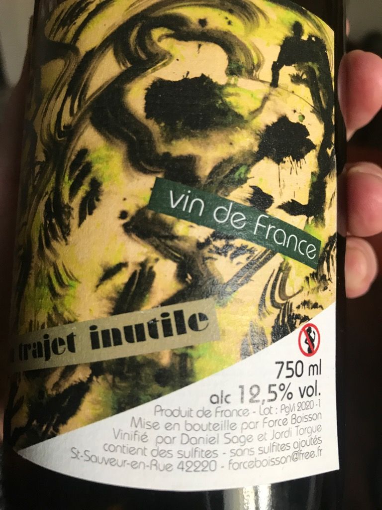 2022 Daniel Sage Un Trajet Inutile, France, Vin de France - CellarTracker