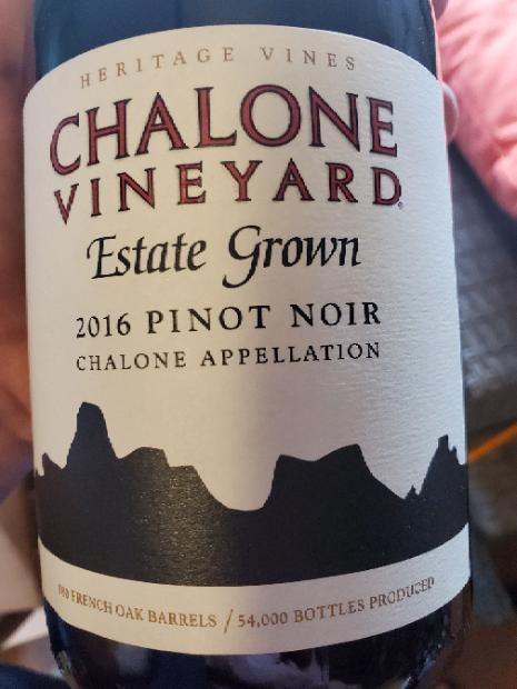 2016 Chalone Vineyard Pinot Noir Reserve, USA, California, Central ...