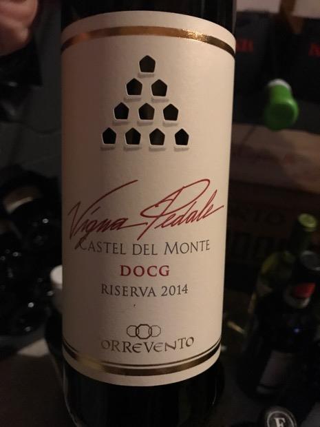 2014 Torrevento Castel del Monte Nero di Troia Riserva Vigna Pedale ...