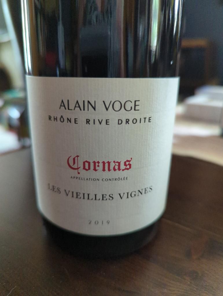 2019 Alain Voge Cornas Les Vieilles Vignes, France, Rhône, Northern ...
