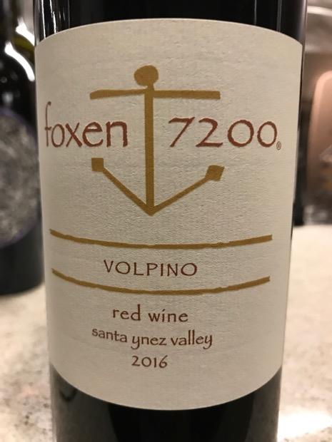 2016 Foxen 7200 Volpino, USA, California, Central Coast, Santa Ynez ...