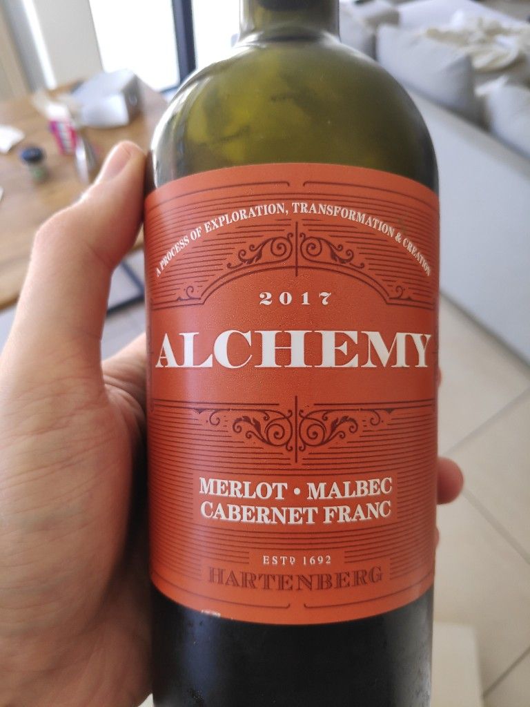 2017 Hartenberg Alchemy Merlot/Malbec/Cabernet Franc, South Africa ...