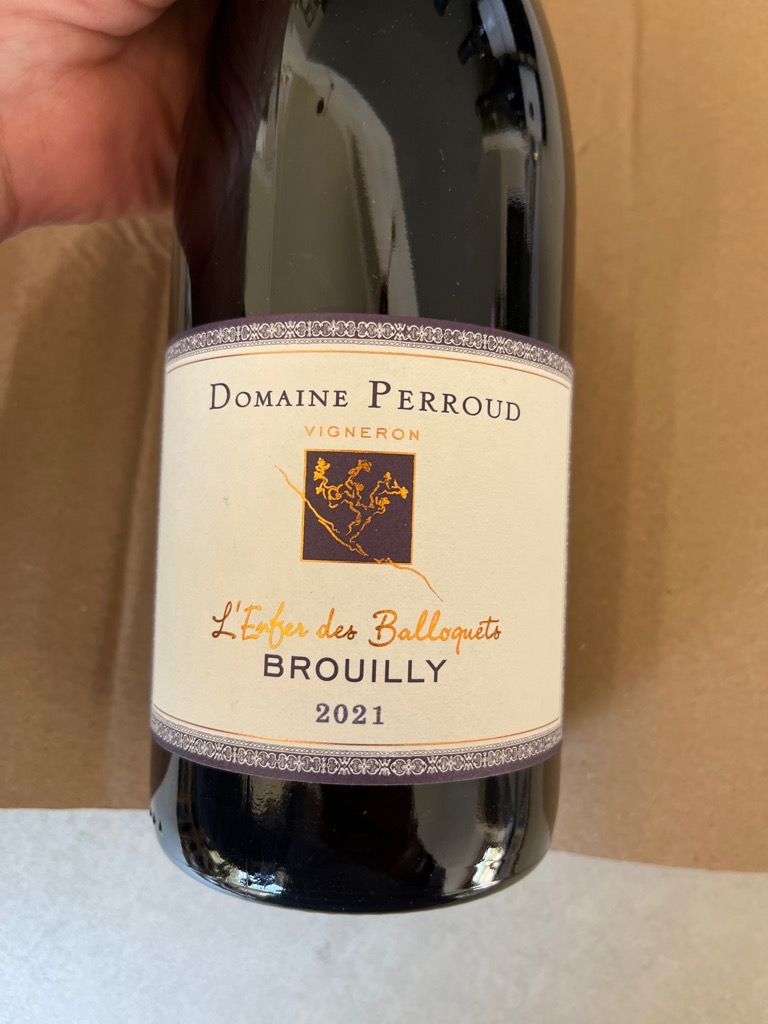2022 Domaine Robert Perroud Brouilly "L'Enfer des Balloquets" Vieilles ...