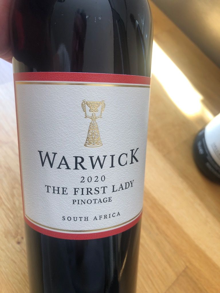 2020 Warwick Estate Pinotage The First Lady, South Africa, Coastal ...