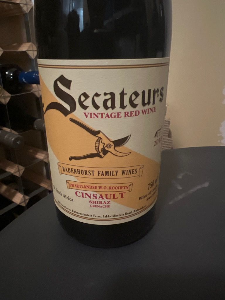 2014 Badenhorst Family Wines Cinsault A.A. Badenhorst Red Blend, South ...