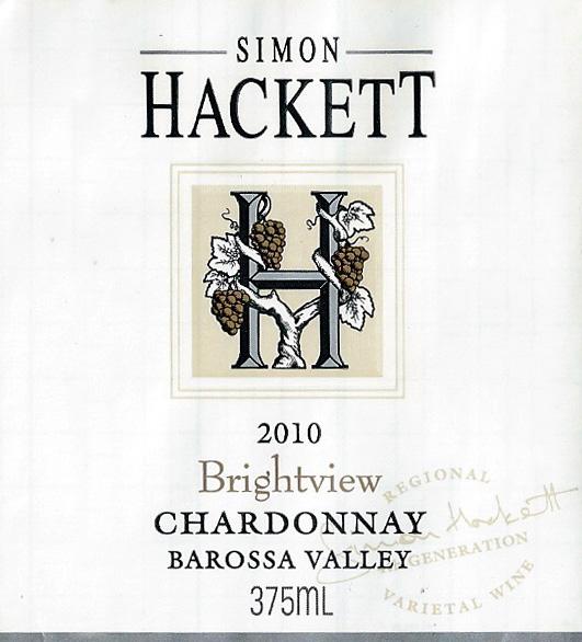 2004 Simon Hackett Chardonnay Brightview, Australia, South Australia, Barossa, Barossa Valley ...