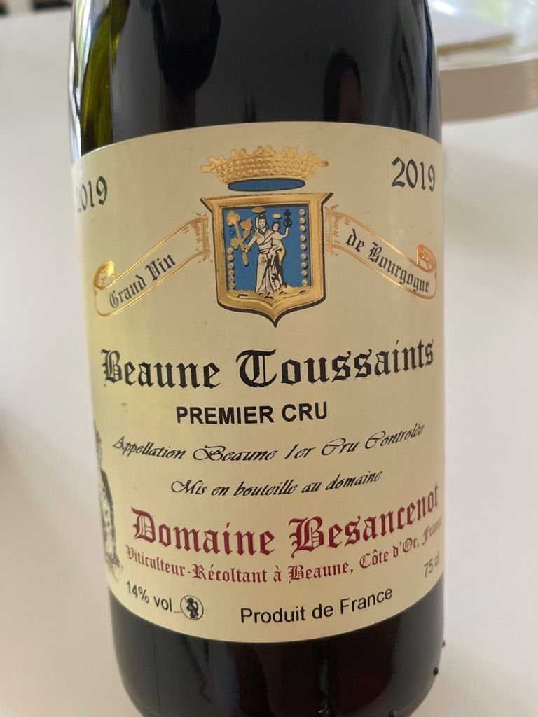 2022 Domaine Besancenot Beaune 1er Cru Les Toussaints, France, Burgundy ...