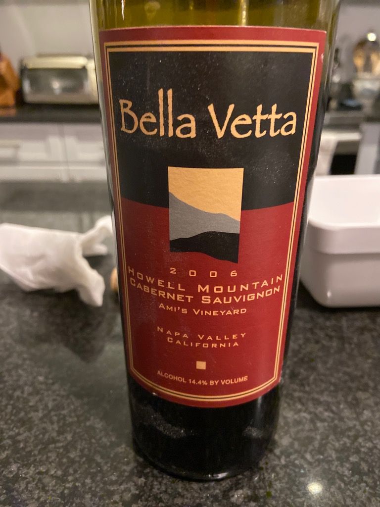 2007 Bella Vetta Cabernet Sauvignon Ami's Vineyard, USA, California ...