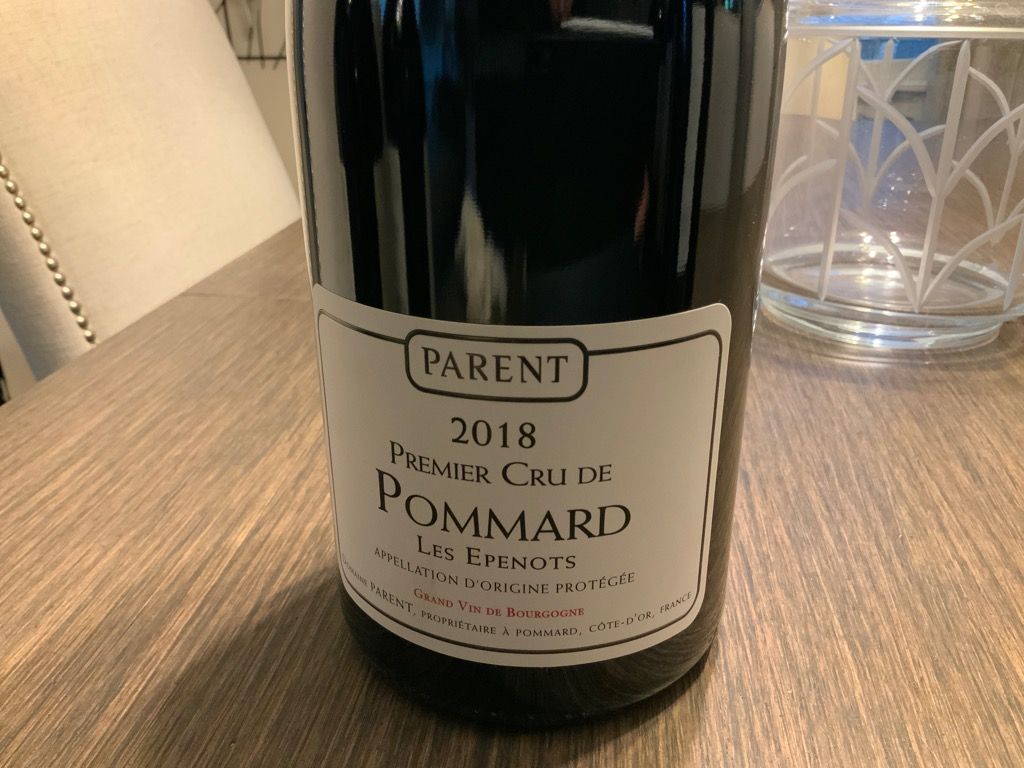 2018 Domaine Parent Pommard 1er Cru Les Épenots, France, Burgundy, Côte ...