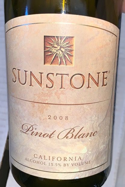 2009 Sunstone Vineyards Pinot Blanc, USA, California, Central Coast ...