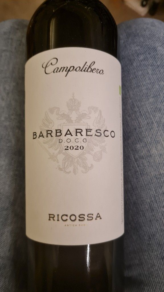 2020 Ricossa Barbaresco, Italy, Piedmont, Langhe, Barbaresco ...