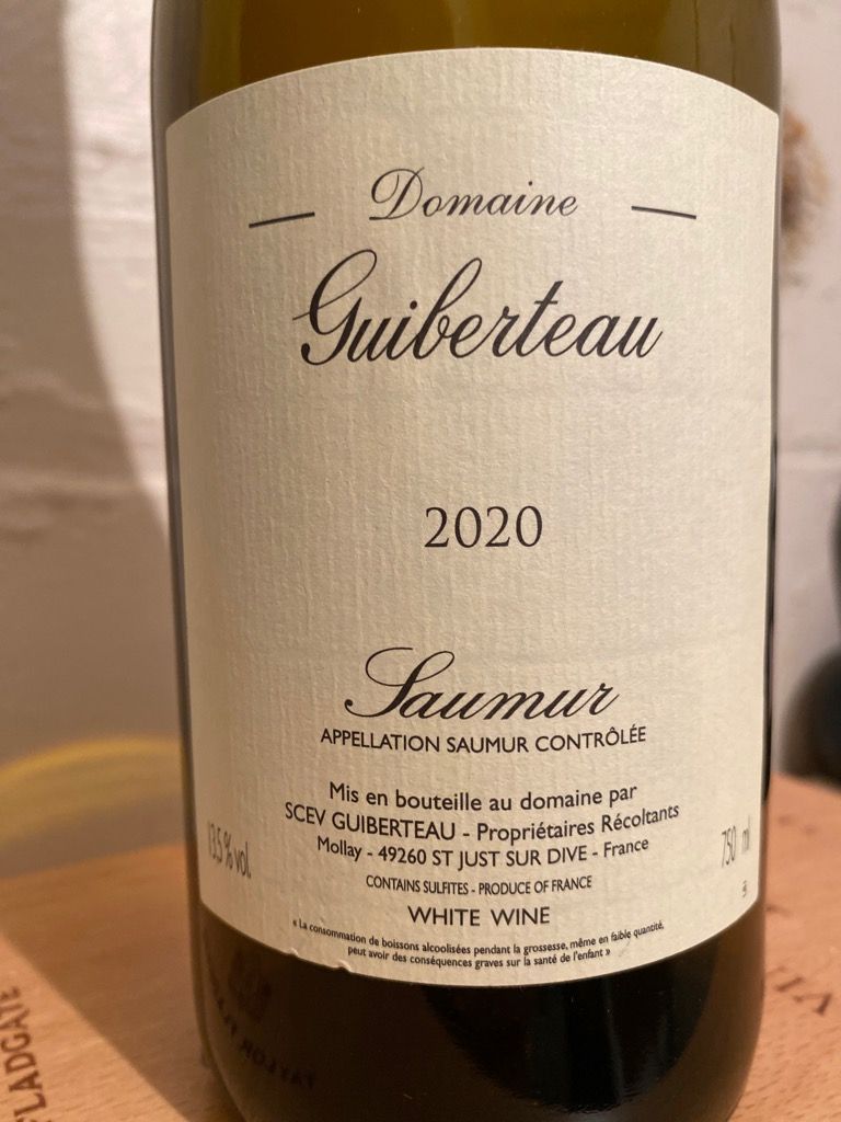 2020 Domaine Guiberteau Saumur Rouge, France, Loire Valley, Anjou ...