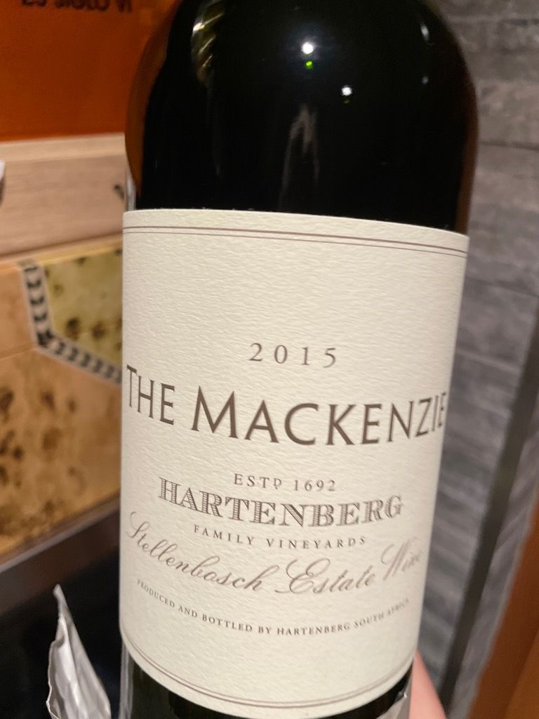 2015 Hartenberg The MacKenzie, South Africa, Coastal Region ...