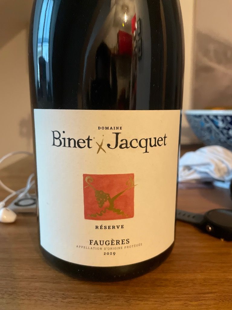 2020 Domaine Binet-Jacquet Faugères Reserve, France, Languedoc Roussillon, Languedoc, Faugères ...