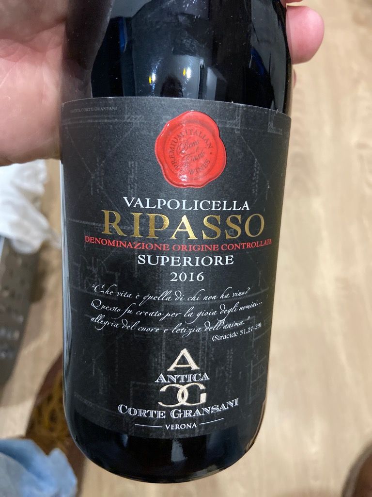 2016 Antica Corte Ripasso della Valpolicella Classico Superiore, Italy ...