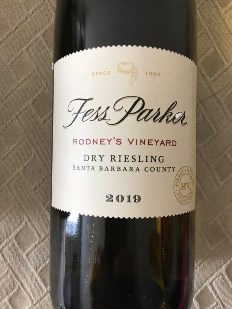 2024 Fess Parker Riesling Rodney's Vineyard, USA, California, Central ...