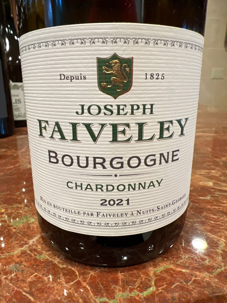 2021 Faiveley Chardonnay Bourgogne Blanc Joseph Faiveley, France ...