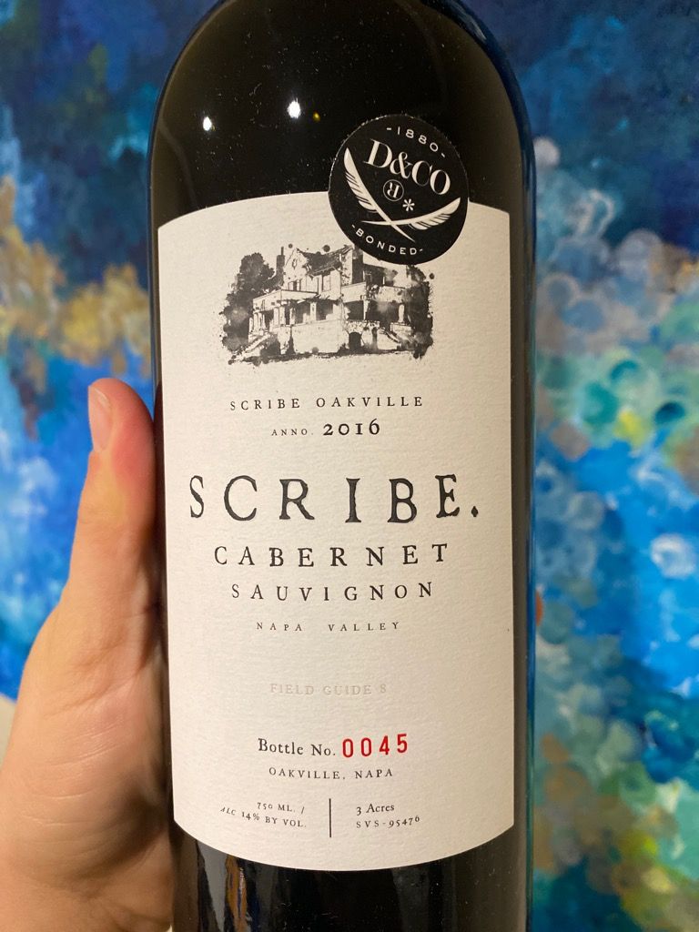 2010 Scribe Cabernet Sauvignon Oakville, USA, California, Napa Valley ...