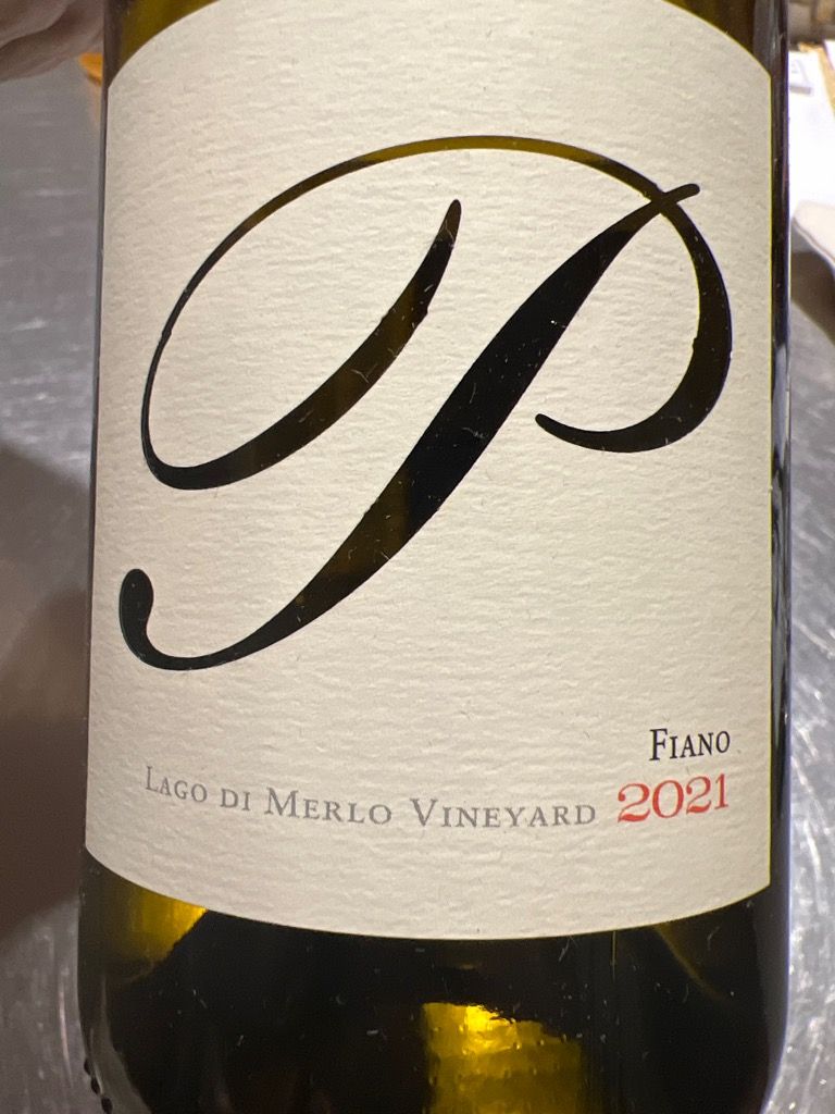 2021 Passalacqua Winery Fiano Lago di Merlo, USA, California, Sonoma ...