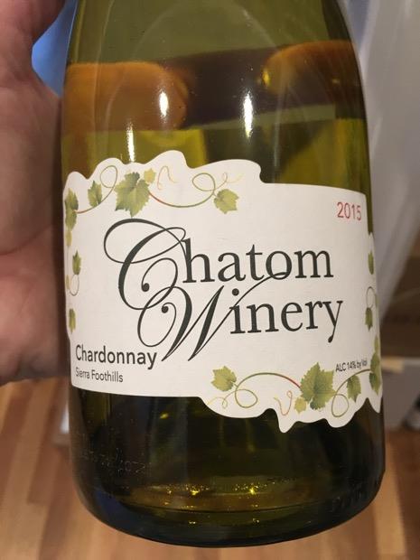 2018 Chatom Winery Chardonnay, USA, California, Sierra Foothills ...