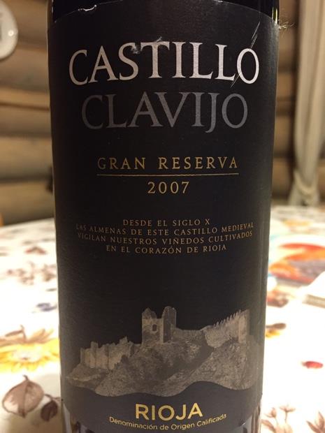 2007 Castillo D Clavijo Rioja Gran Reserva, Spain, La Rioja, Rioja ...