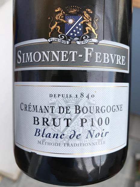 NV Simonnet-Febvre Crémant de Bourgogne Brut P100, France, Burgundy ...