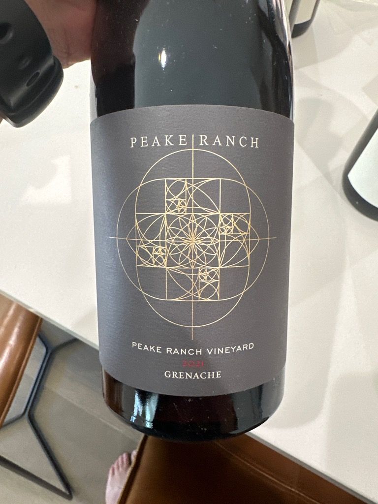 Community Tasting Note - 2021 Peake Ranch Grenache Peake Ranch Vineyard ...