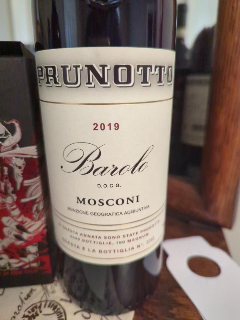 2020 Prunotto Barolo Mosconi, Italy, Piedmont, Langhe, Barolo ...
