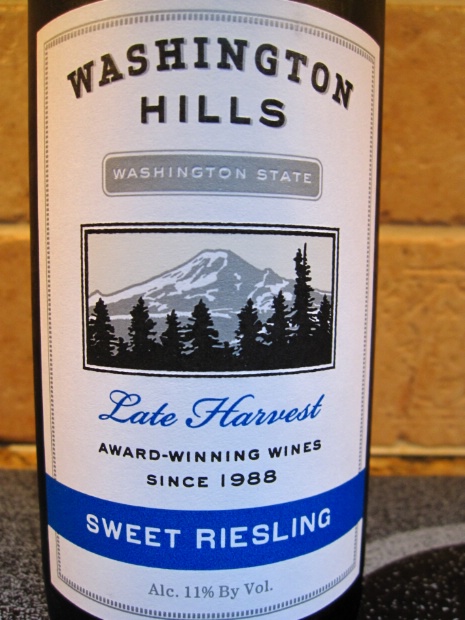 2010 Washington Hills Late Harvest Riesling, USA, Washington, Columbia ...