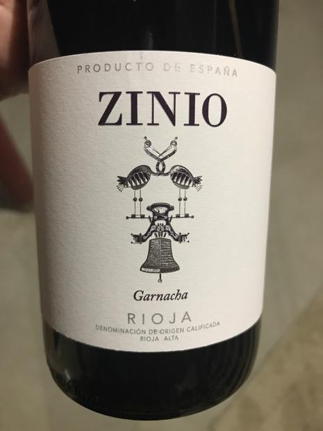 2016 Bodegas Patrocinio Rioja Zinio, Spain, La Rioja, La Rioja Alta ...