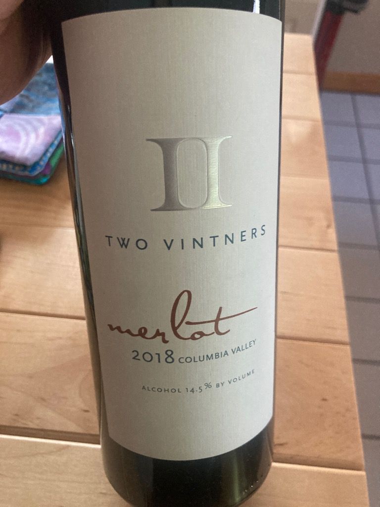2018 Two Vintners Merlot, USA, Washington, Columbia Valley - CellarTracker