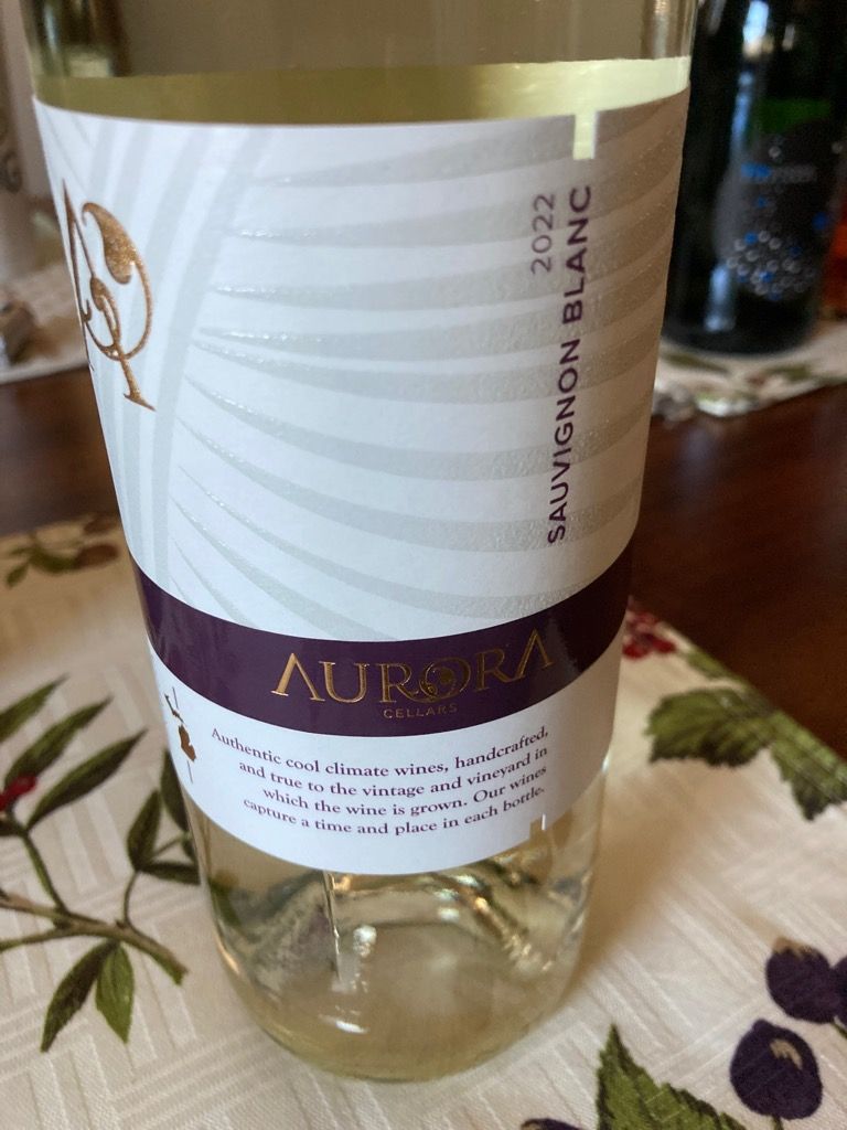 2022 Aurora Cellars Sauvignon Blanc, USA, Michigan, Leelanau Peninsula ...