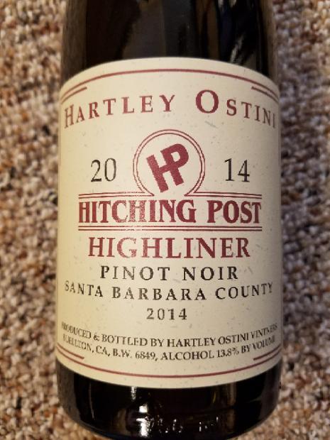 2014 Hartley-Ostini Hitching Post Pinot Noir Highliner, USA, California ...