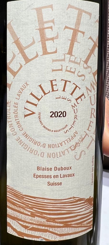 2021 Blaise Duboux Les Murets Villette, Switzerland, Vaud, Lavaux ...