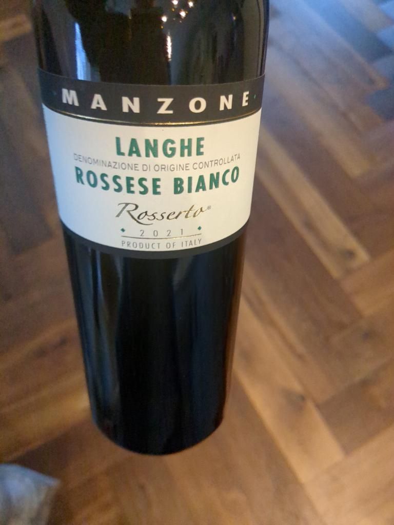 2022 Giovanni Manzone Langhe Rossese Bianco Rosserto, Italy, Piedmont ...