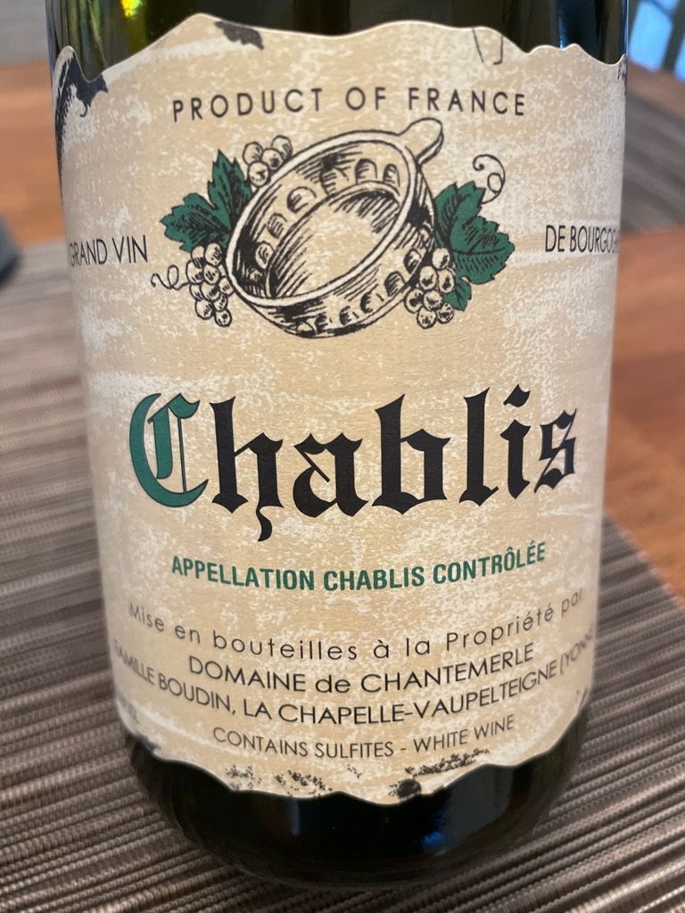 2023 Domaine de Chantemerle Chablis, France, Burgundy, Chablis ...