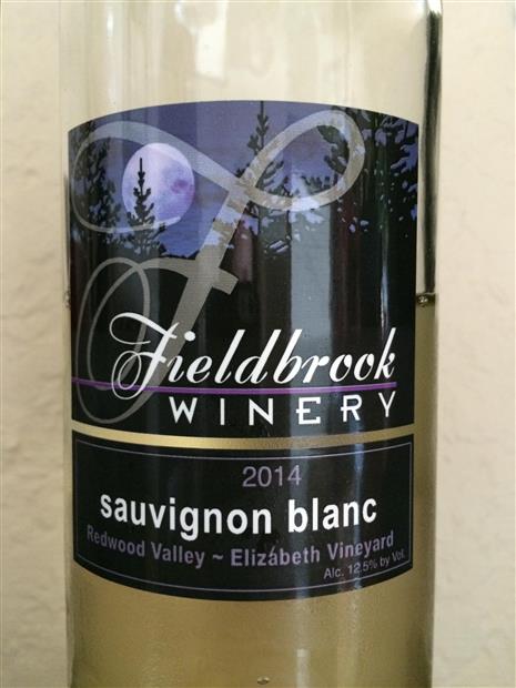 2014 Fieldbrook Winery Sauvignon Blanc Redwood Valley - Elizabeth ...