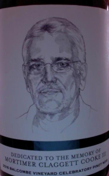 2016 Patricia Green Cellars Pinot Noir Mortimer Claggett Cooke III ...