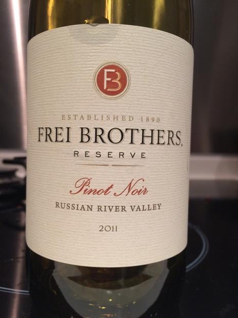 2011 Frei Brothers Pinot Noir, USA, California, Sonoma County, Russian ...