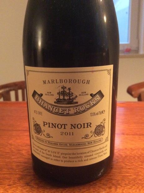 2011 Yealands Estate Pinot Noir Chancet Rocks, New Zealand, South ...