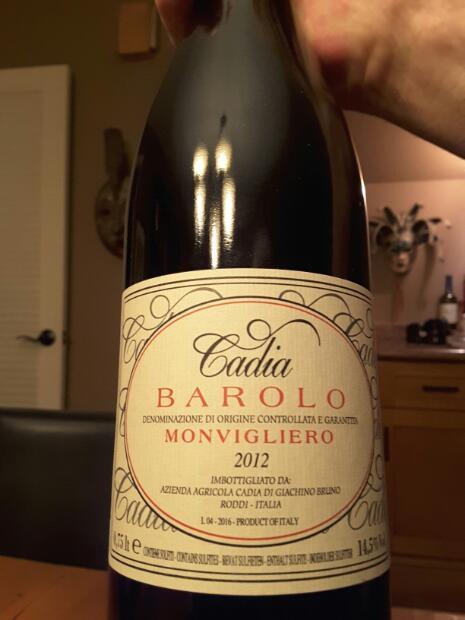 2012 Cadia Barolo Monvigliero, Italy, Piedmont, Langhe, Barolo ...