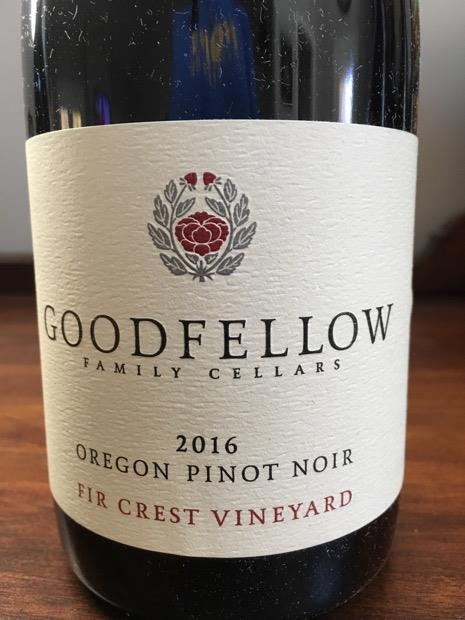 2016 Goodfellow Family Cellars Pinot Noir Fir Crest, USA, Oregon ...