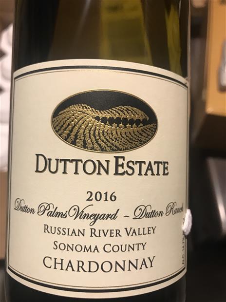 2017 Dutton Estate Chardonnay Dutton Ranch Dutton Palms Vineyard, USA ...