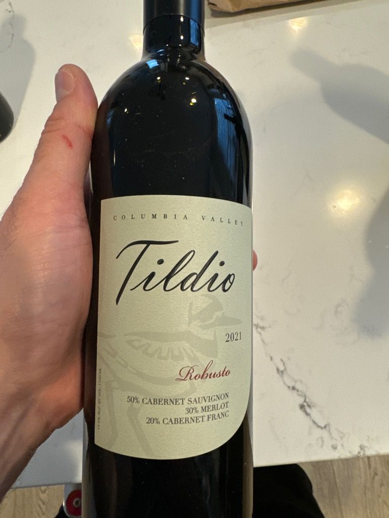 2021 Tildio Winery Robusto, USA, Washington, Columbia Valley ...