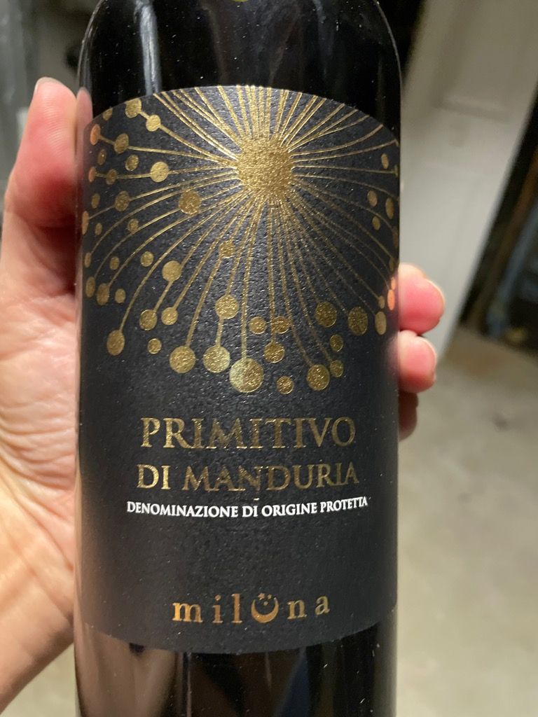 2019 Cantine San Marzano Primitivo Primitivo di Manduria miluna, Italy ...