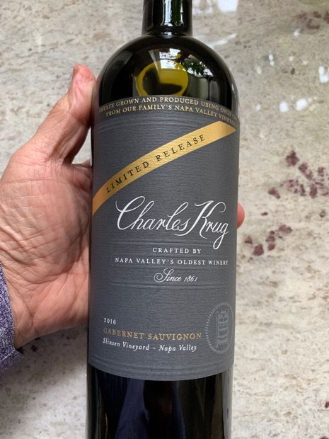2016 Charles Krug Winery (Peter Mondavi Family) Cabernet Sauvignon ...